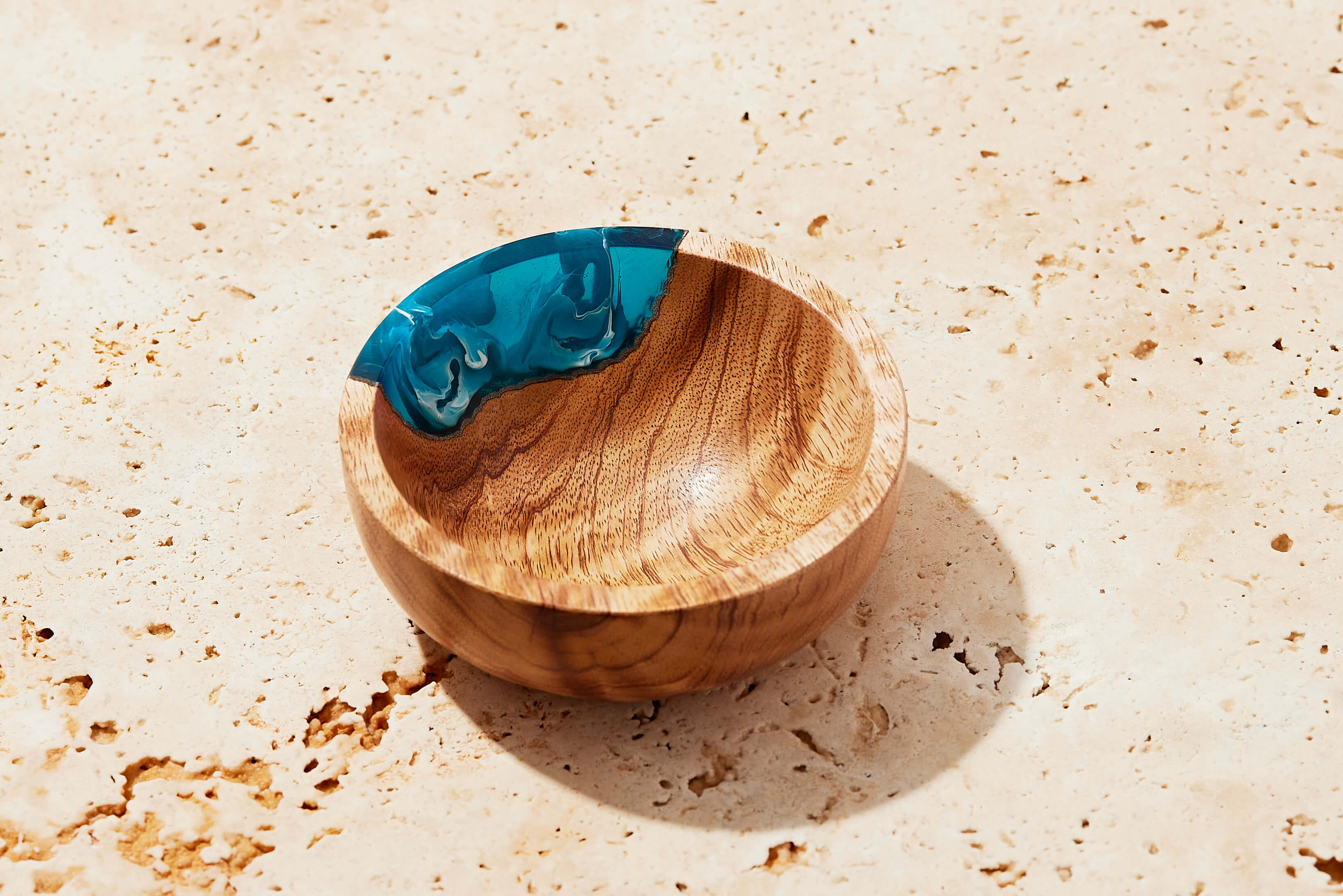 Handcrafted Resin Bowls | Acacia Wood | The Fifth Design